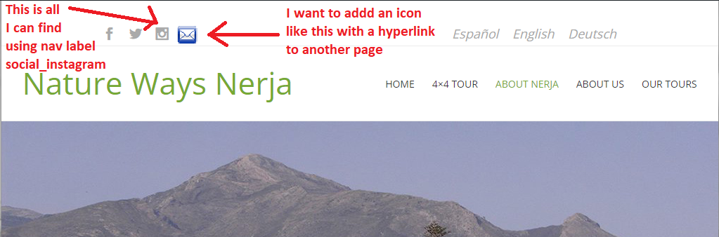 Adding an email icon in the wordpress header | WordPress.com Forums